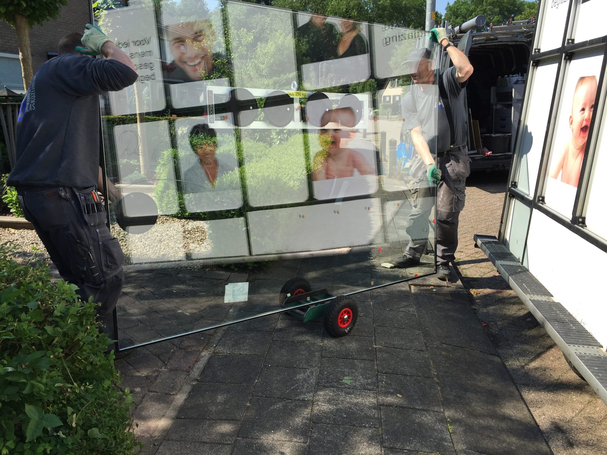 GL320, Window frame carrier, - GlassHandling