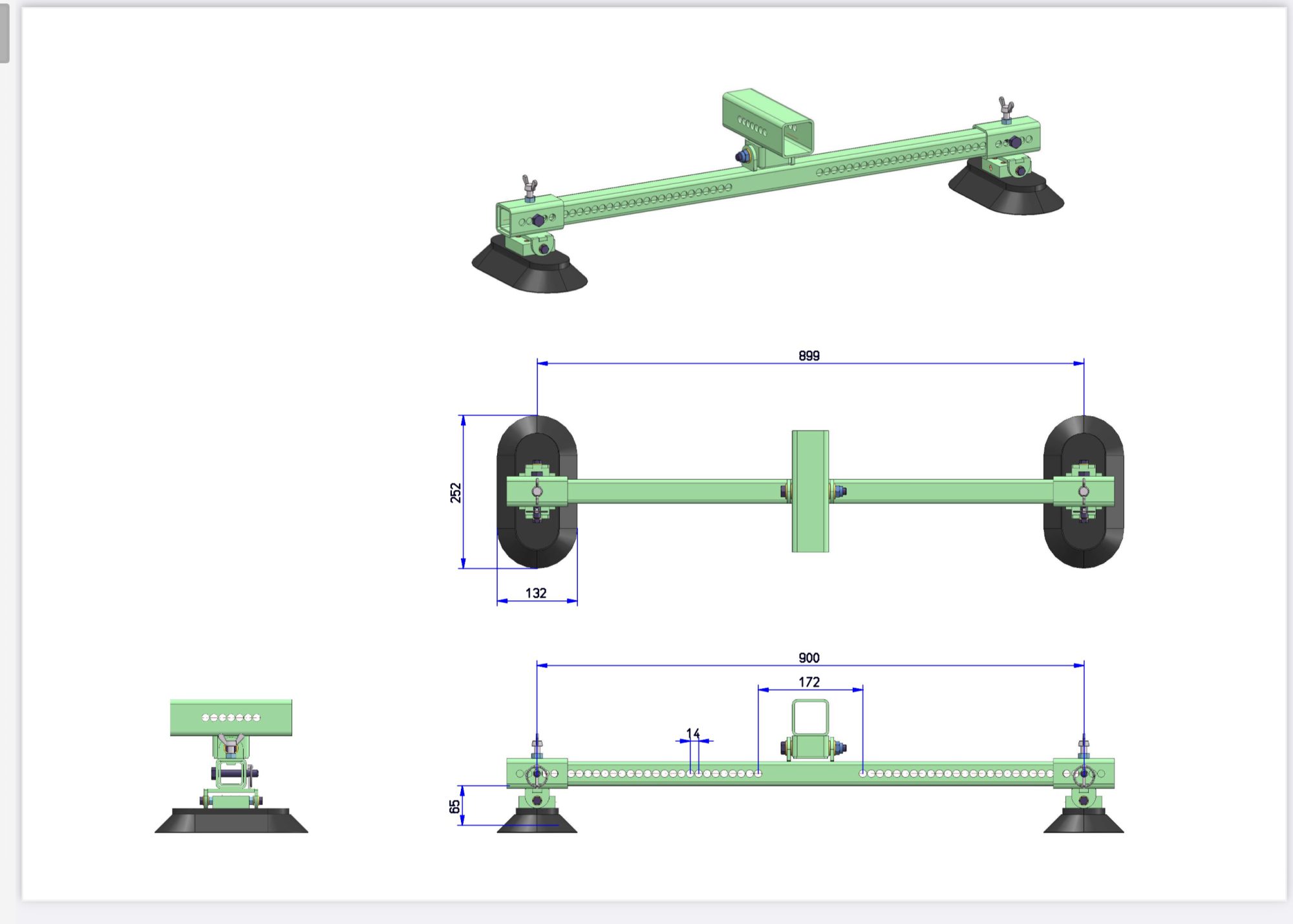 Roof tile lifter attachment, - GlassHandling